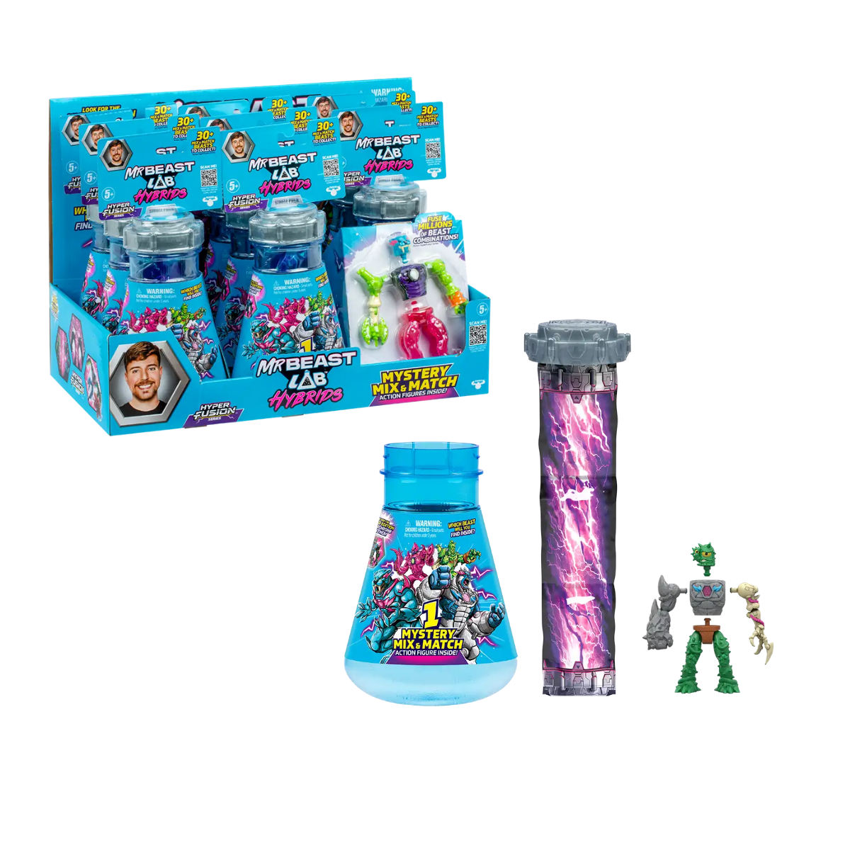 Mr Beast Lab Hybrids Mystery Mix & Match Hyper Fusion Bestia Sorpresa ...