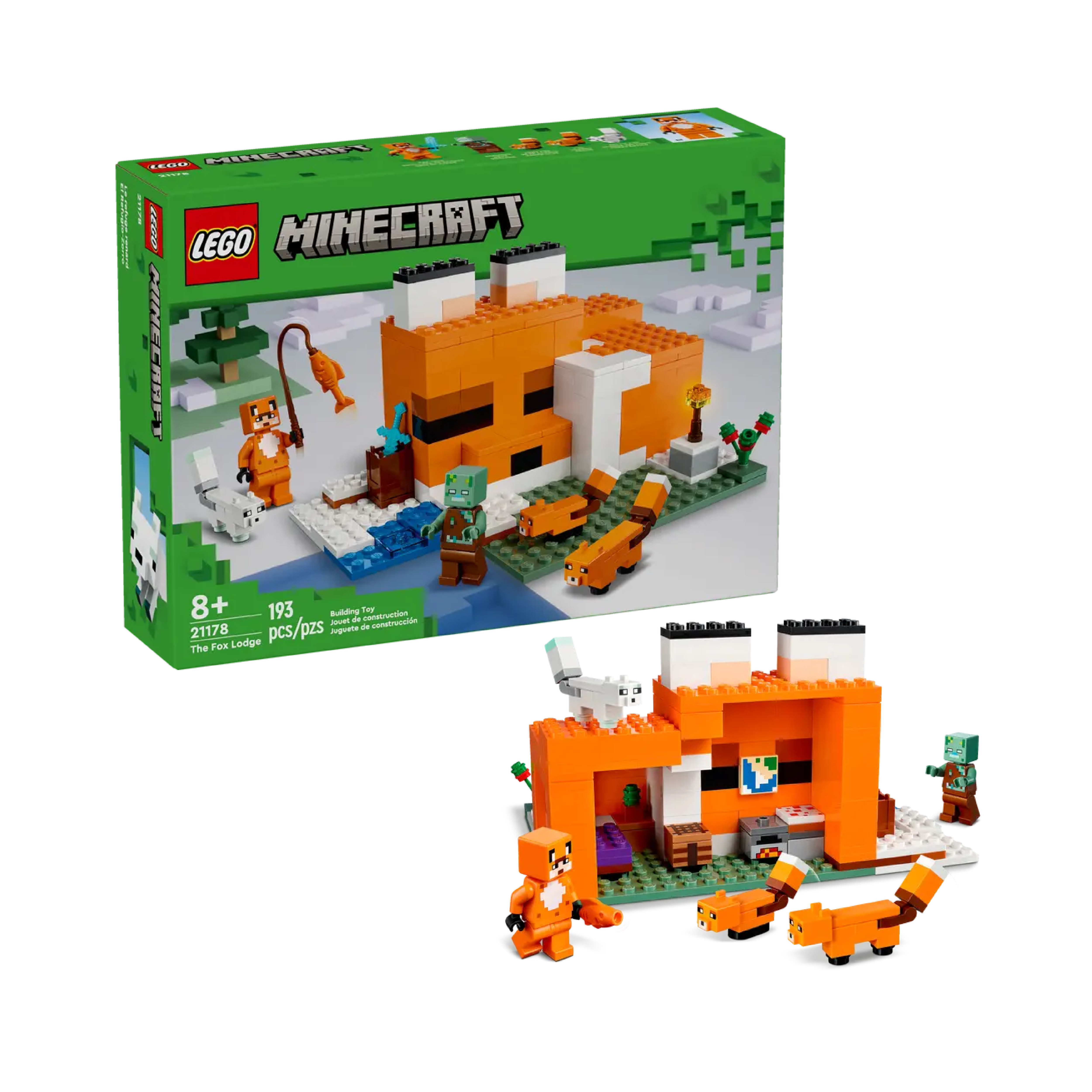 Lego Minecraft El Refugio Del Zorro – JUGUETERIAS MONOCOCO