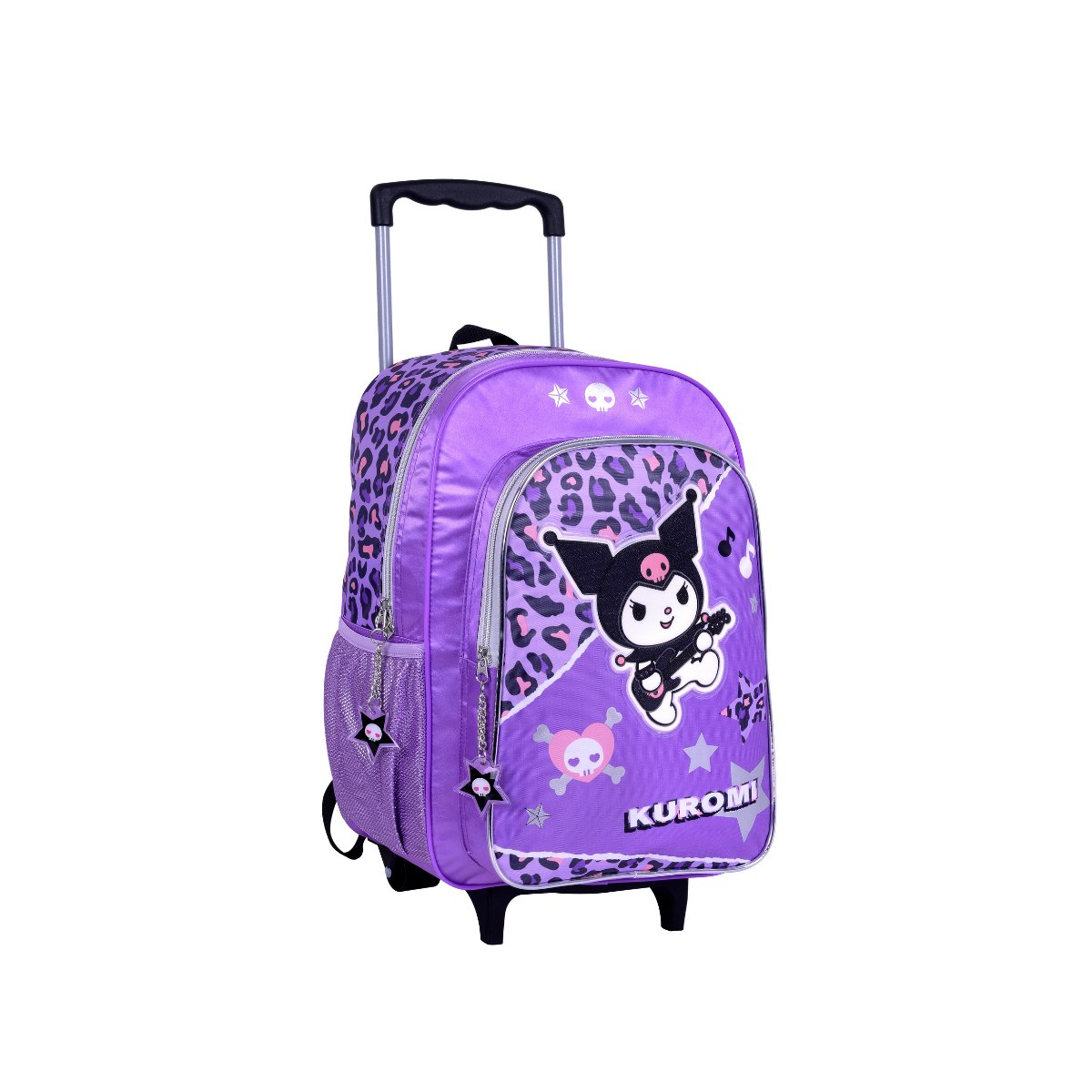 Mochila Kuromi Rock 16” con Carro | Mochila Escolar con Ruedas ...