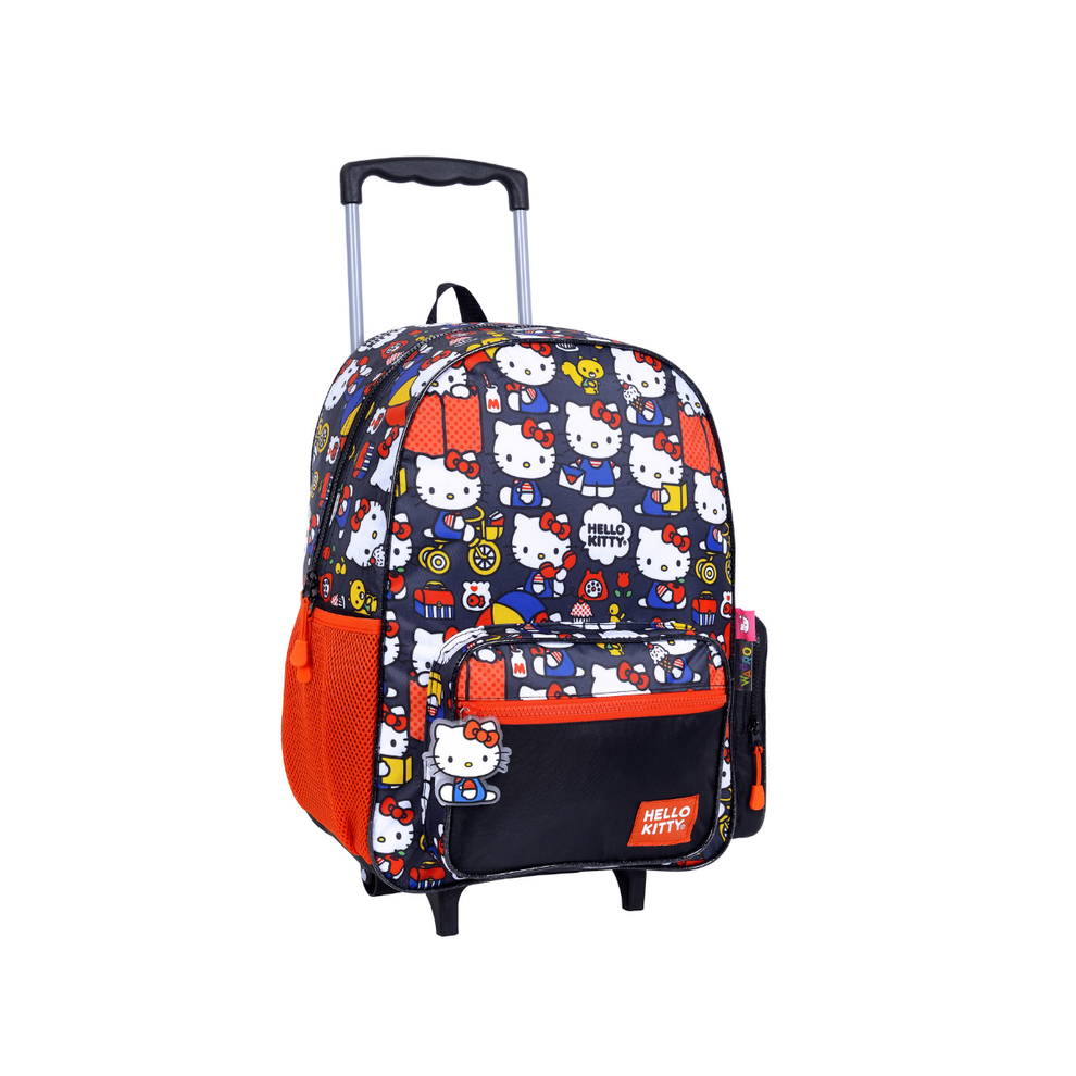 Mochila Hello Kitty Gatitos 17" con Carro Escolar Reforzada ...