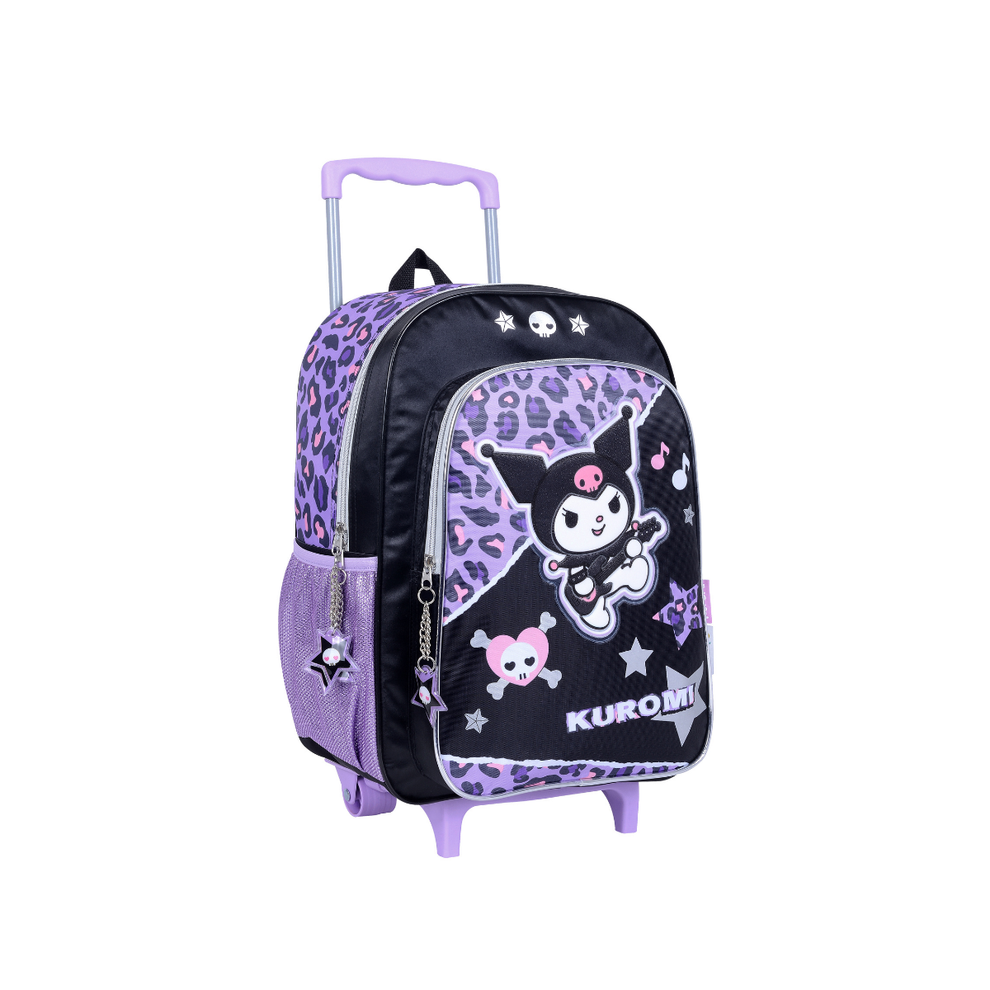 Mochila Kuromi Rock 16” con Carro | Mochila Escolar con Ruedas ...