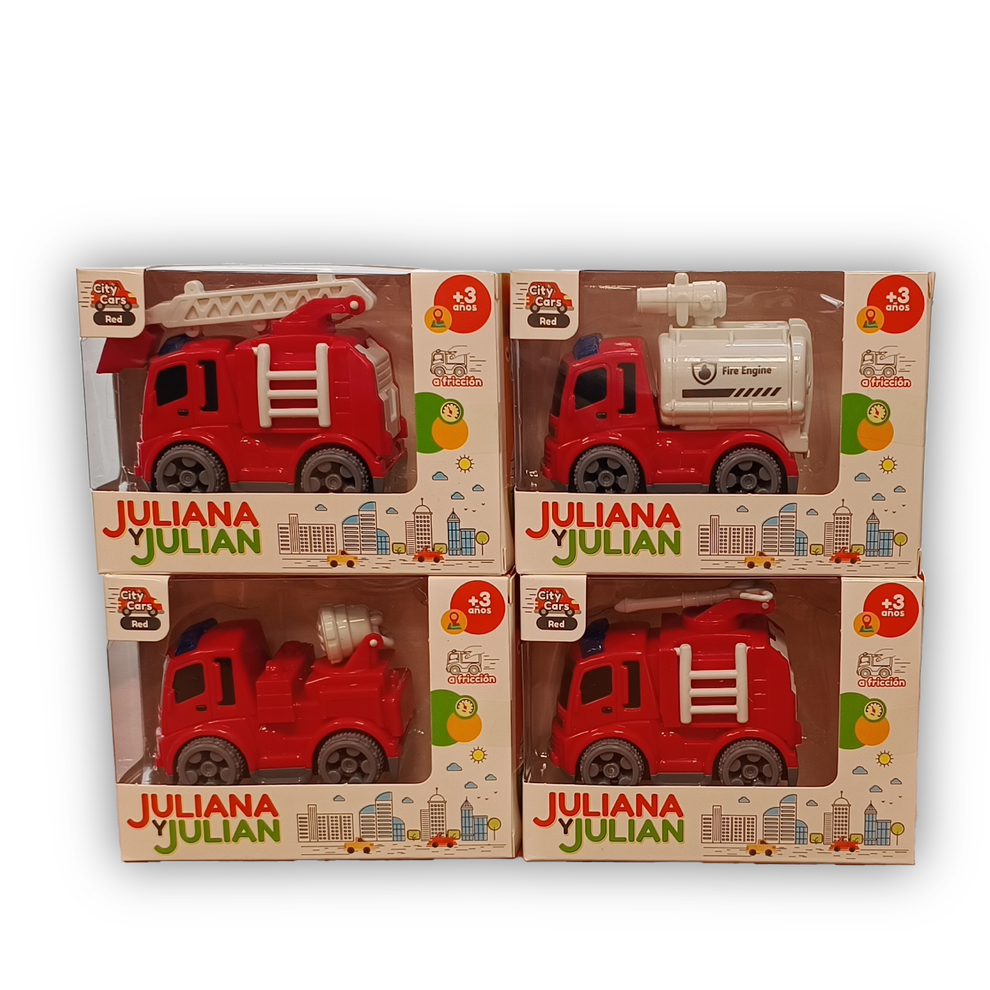 Juliana y Julián city Cars Red – JUGUETERIAS MONOCOCO