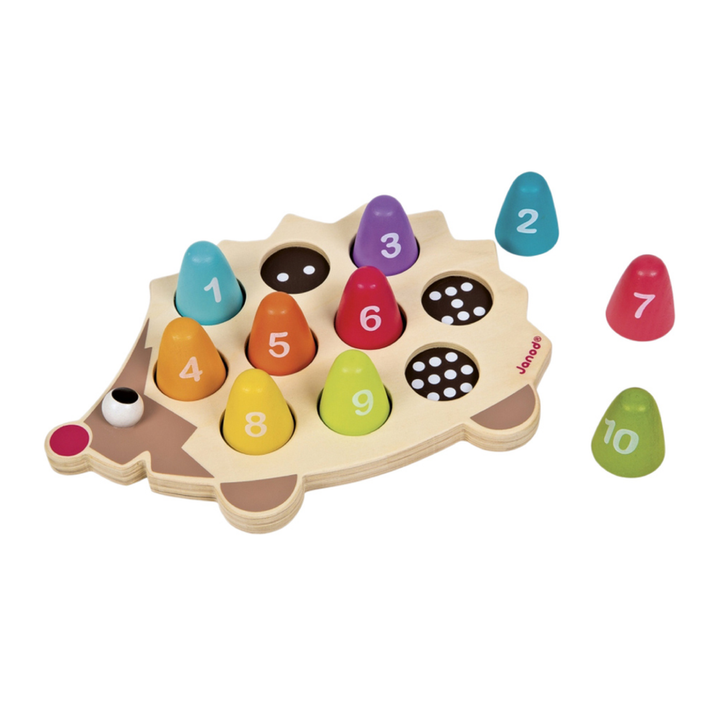 Juego De Madera Erizo Con Números – JUGUETERIAS MONOCOCO